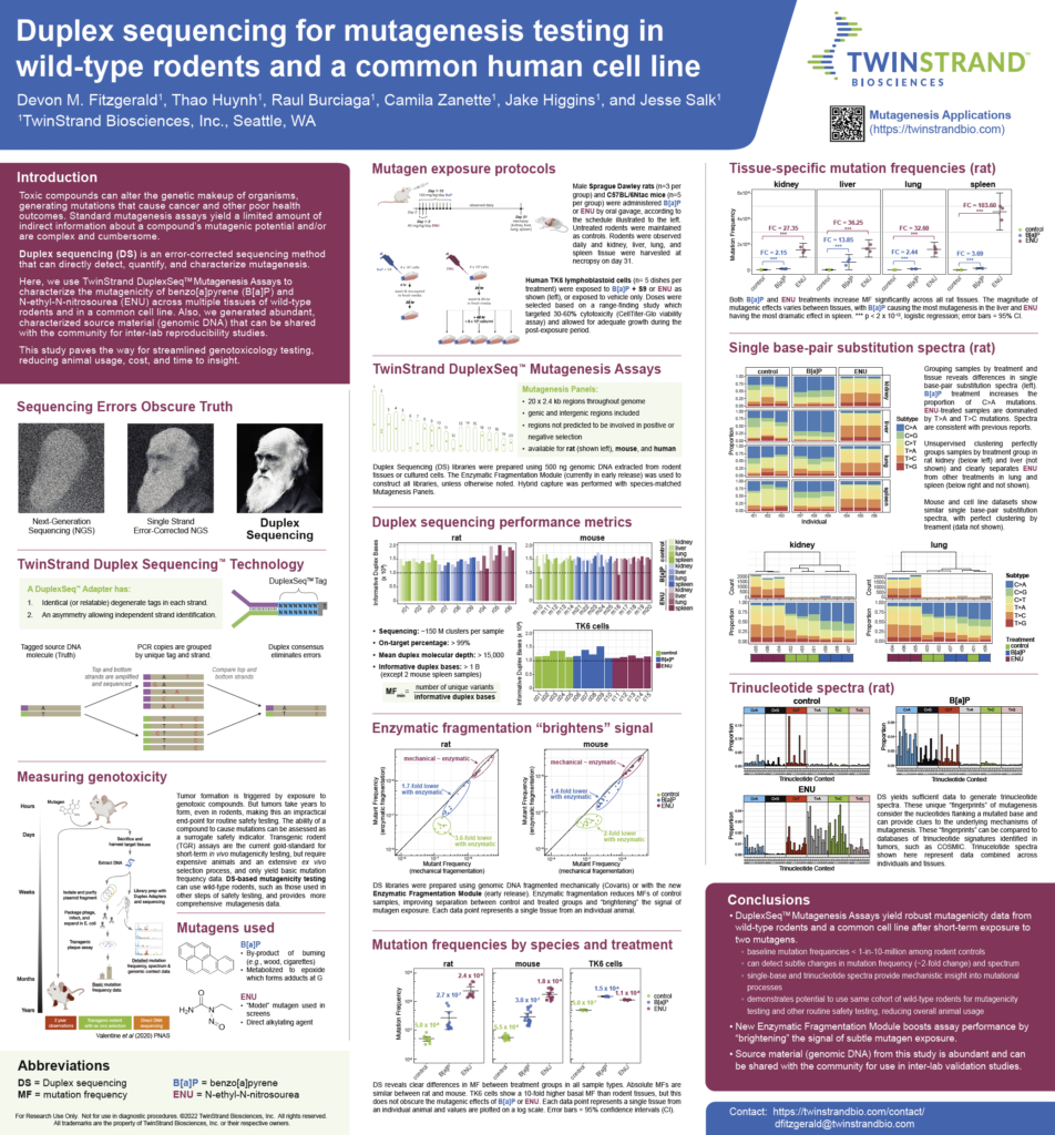 Duplex Sequencing for mutagenesis testing in wild type rodents and a ...